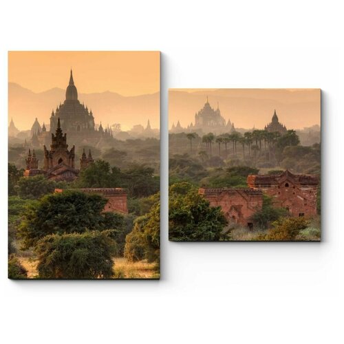 Модульная картина сказки баган Мьянма руины40x30
