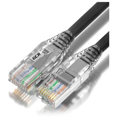 Кабель GCR LSZH UTP CAT5e RJ-45 - RJ-45 (GCR-LSZH53), 0.3 м, черный