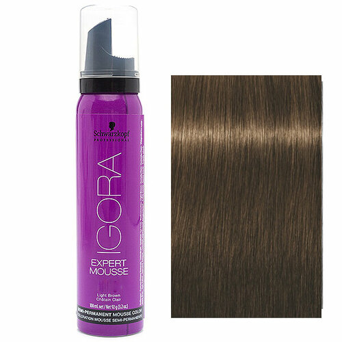 Schwarzkopf Igora Expert Mousse Тонирующий мусс для волос 5-5 Светлый коричневый золотистый 100 мл
