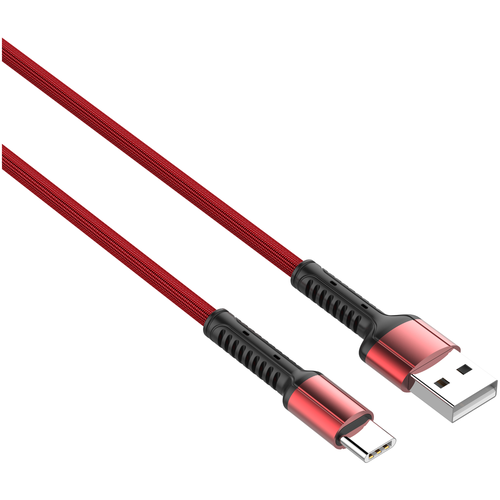 Кабель LDNIO LS64/ USB Type-C/ 2m/ 2.4A/ медь: 120 жил/ красный