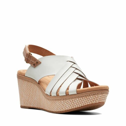 Босоножки Clarks, размер 39 EU (E), белый