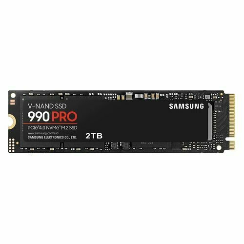 SSD накопитель Samsung 990 Pro MZ-V9P2T0BW 2ТБ, M.2 2280, PCIe 4.0 x4, NVMe, M.2