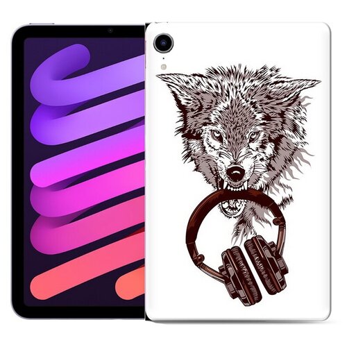 Чехол задняя-панель-накладка-бампер MyPads дикий волк для Apple iPad mini 6 2021 противоударный