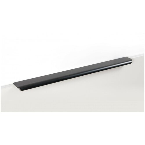 Мебельная ручка торцевая MONTE, цвет - Чёрный матовый, материал - алюминий