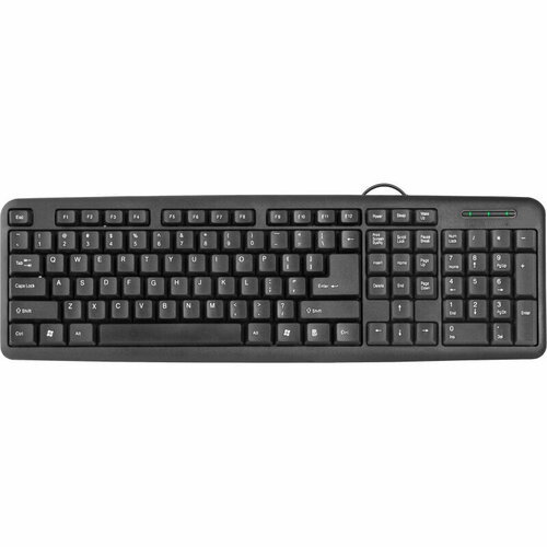 Клавиатура Defender #1 HB-420 RU, черный, полноразмерная, 1549155