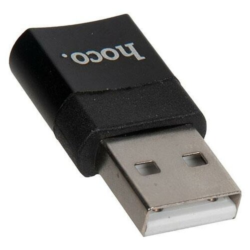 Переходник HOCO UA17 USB to Type-C, черный