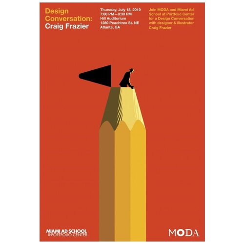 Плакат, постер на холсте Design Conversation: Craig Frazier/Беседа о дизайне: Крэйг Фрейзер. Размер 21 х 30 см