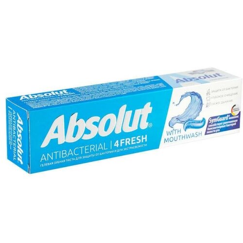 Зубная паста "Antibacterial", Absolut, 110 г, в ассортименте