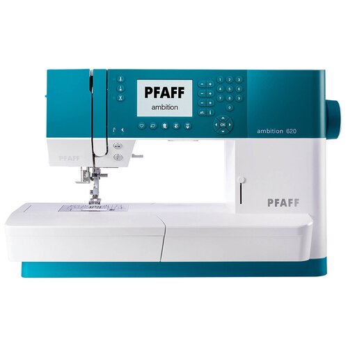 Швейная машина Pfaff Ambition 620, белый/бирюзовый