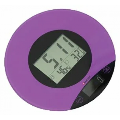 Весы-часы электронные кухонные Lamark LK-1986 VT фиолетовый
