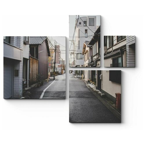 Модульная картина Узкие улочки Киото132x110