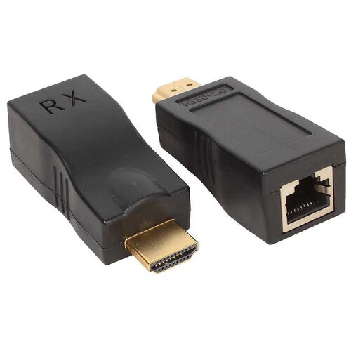Удлинитель HDMI Orient VE042 по витой паре extender М-М V1.4 1080p кабель один патч-корд RJ-45 до 30 метров