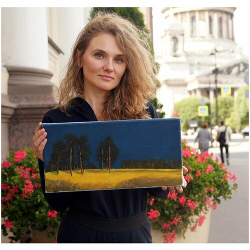 Картина маслом "Перед грозой" современный художник С. Петербург