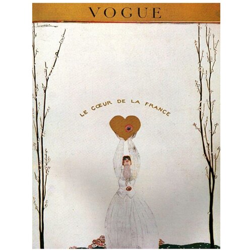 Постер / Плакат / Картина Vogue - Сердце Франции 60х90 см в подарочном тубусе