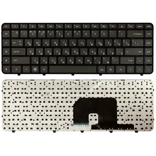 Клавиатура для ноутбука HP Pavilion dv6-3300er черная с рамкой