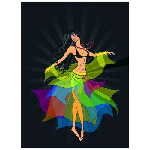 Постер на холсте Танец (Dance) №29 30см. x 41см.