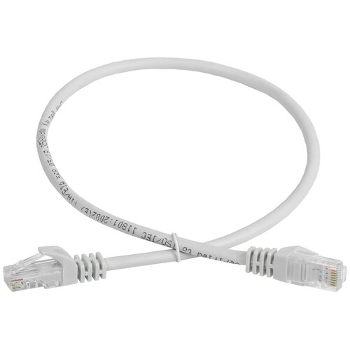 Патч-корд ITK вилка RJ-45, вилка RJ-45, кат.5E, ПВХ, 3м, серый [pc01-c5eu-3m-g]