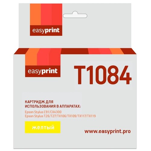 Картридж EasyPrint IE-T1084, 485 стр, желтый
