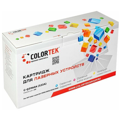 Картридж лазерный Colortek CT-Q3960A (122A) черный для принтеров HP