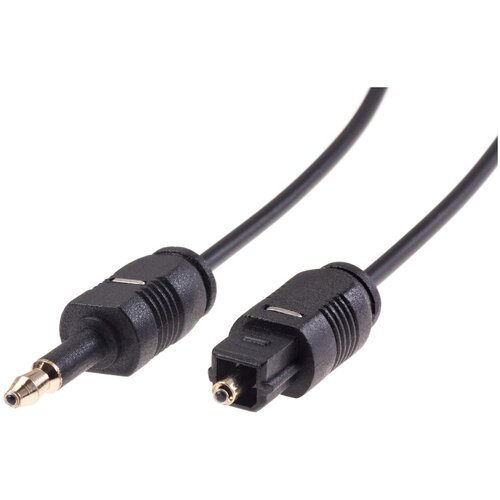 Оптический кабель аудио S/PDIF ODT Toslink mini Toslink Telecom 1 метр чёрный (TOC2023-1M)