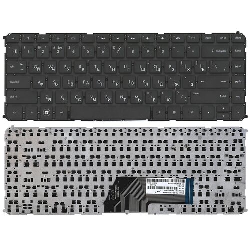 Клавиатура для ноутбука HP PK130T52B00 черная без рамки