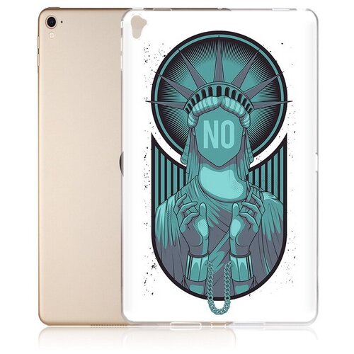 Чехол задняя-панель-накладка-бампер MyPads статуя свободы зеленый для iPad Pro 2 10.5 A1701/A1709/iPad Air 3 (2019) противоударный