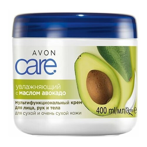Увлажняющий мультифункциональный крем для лица, рук и тела Аvon с маслом авокадо, 400 мл T00452-AV/400VK