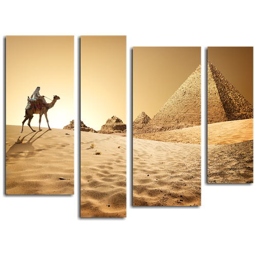 Модульная картина Верблюд в пустыне, Египет 96х70 см
