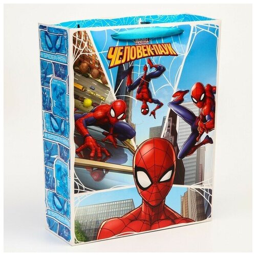 Пакет подарочный, Человек-паук, 31х40х11,5 см