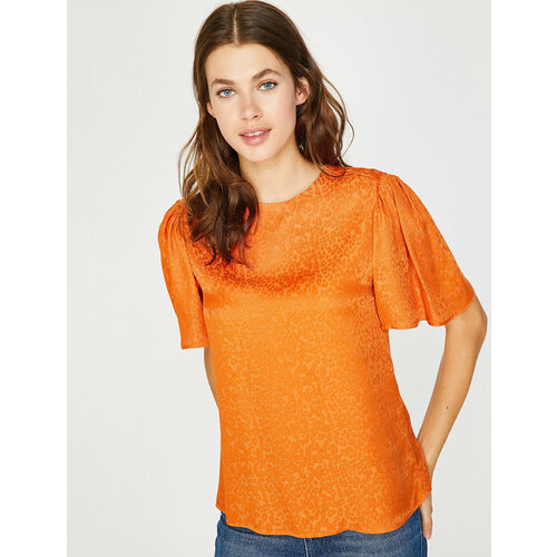 Блуза KOTON, размер 34, оранжевый