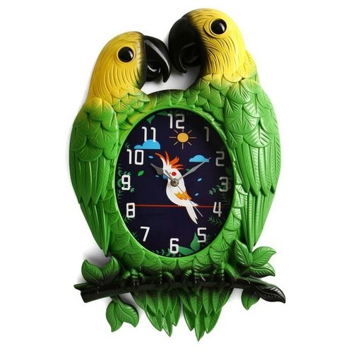 Детские настенные часы "Попугай"