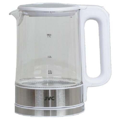 Чайник стеклянный JVC JK-KE1520 white, 1,7л. (4895227621758), 1 шт.