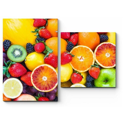 Модульная картина Сочные фрукты60x45