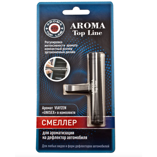 Смеллер ароматизатор AROMA-TOPLINE на дефлектор черный