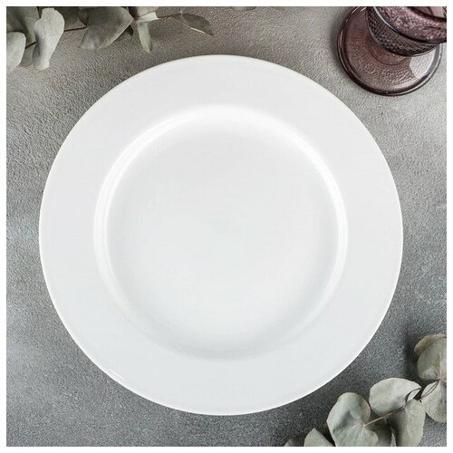 Wilmax England Тарелка фарфоровая обеденная Wilmax Stella Pro, d=25,5 см, цвет белый
