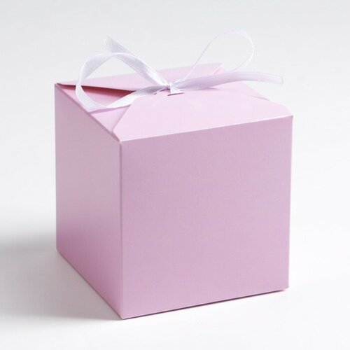 Коробка складная розовая, 10 х 10 х 10 см 10 шт