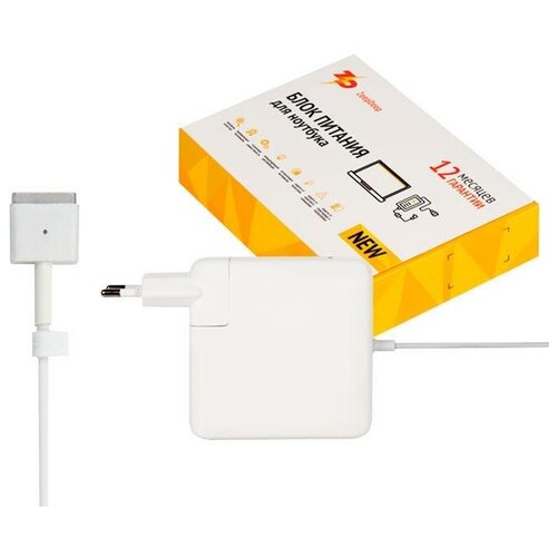 Блок питания (зарядка) ZeepDeep для MacBook Pro Retina A1435 A1425 A1502, 60W MagSafe 2 16.5V 3.65A