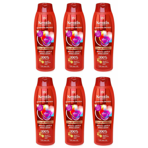 Iris Шампунь-Эксперт KERATIN PROGRAM COLOR PROTECT, 400мл,6 шт