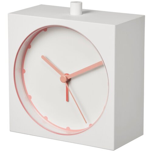 Часы  настольные ИКЕА БАЙК белый 11 см 11 см светлый 5 см