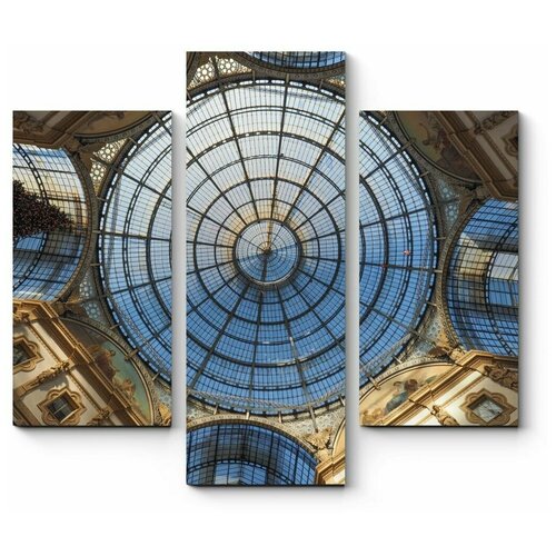 Модульная картина Стеклянный купол Миланского собора120x108