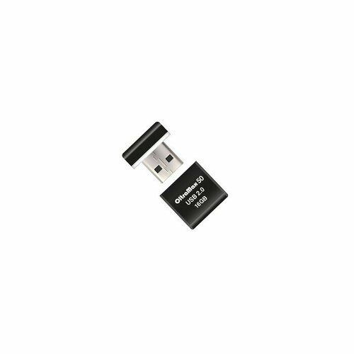 Флешка OltraMaх 50, 16 Гб, USB2.0, чт до 15 Мб/с, зап до 8 Мб/с, чёрная