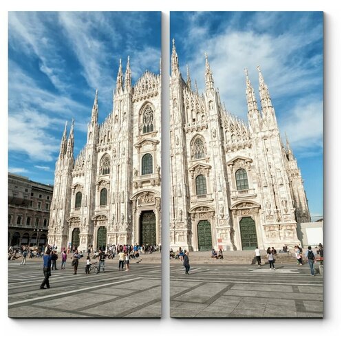 Модульная картина Солнечный день в Милане 50x50