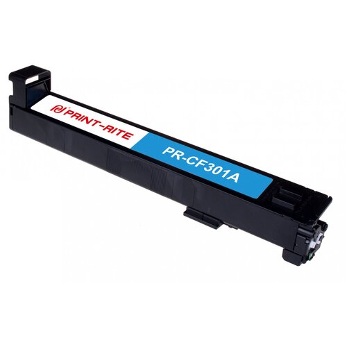 Картридж лазерный Print-Rite TRHGM7CPRJ PR-CF301A CF301A голубой (30000стр.) для HP CLJ Ent M880