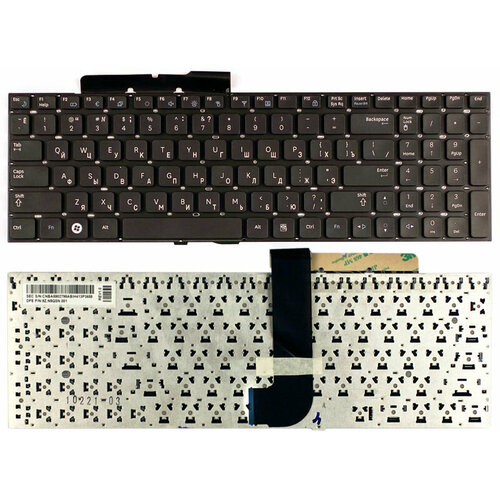 Клавиатура для Samsumg NP-RF511-S0BRU черная без рамки