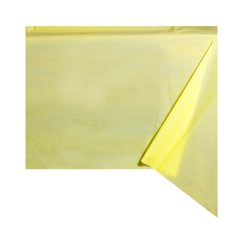 Скатерть полиэтиленовая Пастель желтая 130х180см