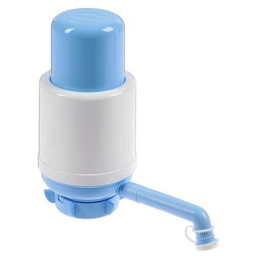 Помпа для воды Luazon Home Norma, механическая, большая, под бутыль от 11 до 19 л, голубая