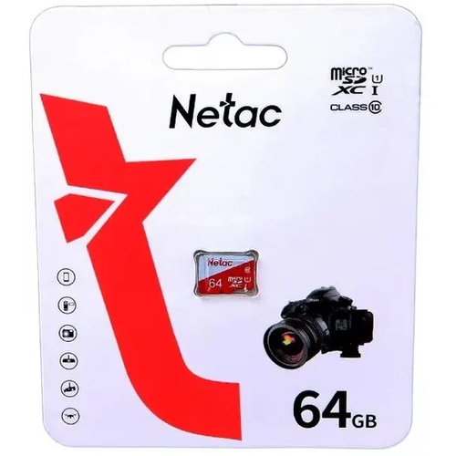 Карта памяти Netac P500 Eco 64GB Class10 (NT02P500ECO-064G-S)