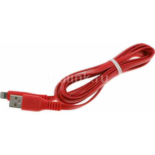 Кабель PREMIER 6-703RL45 2.0R, Lightning (m) - USB-A, 2м, красный
