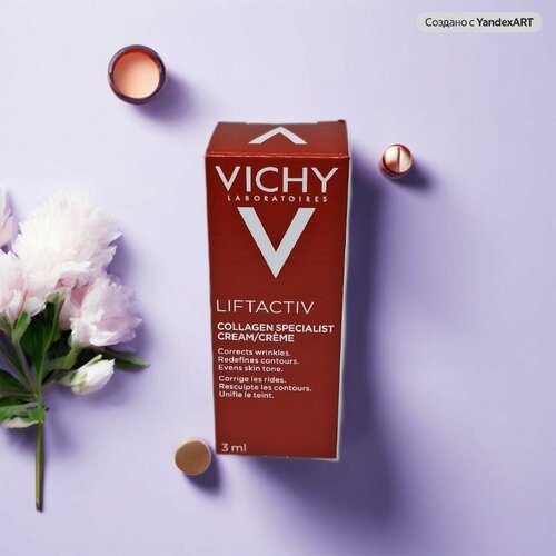 VICHY Liftactiv Collagen Specialist Дневной антивозрастной крем для лица с пептидами против морщин и для упругости кожи 45 мл.(15 шт. по 3 мл.)