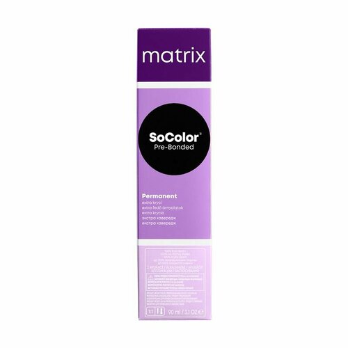 Matrix Socolor Extra Coverage Pre-Bonded - Стойкая крем-краска с бондером - Стойкая крем-краска 506NW темный блондин натуральный теплый плотное покрытие седины, 90 мл